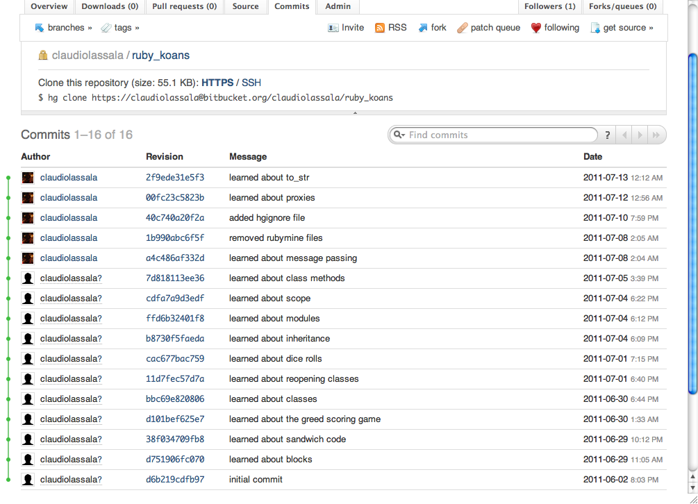 RubyKoans: Great way to learn the Ruby language | Claudio Lassala's Blog